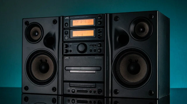 JVC UX-1 HI Fi Micro Component System CD Tape Tuner Aux Speakers Made ...