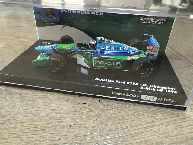 MINICHAMPS 1/43 #70/125 Benetton Michael Schumacher B194 British GP ...
