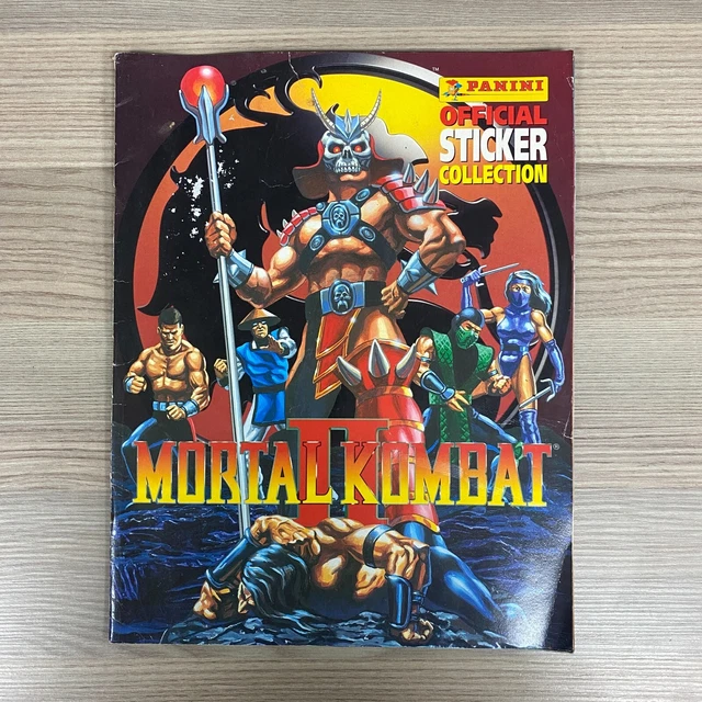 OFFICIAL MORTAL KOMBAT Sticker Collection Panini Retro Vintage 1992 ...