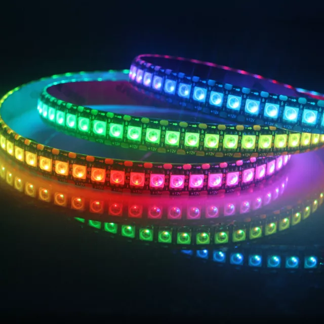 5M WS2815 RGB Pixels LED Strip Light Dual Signal IC Individual ...