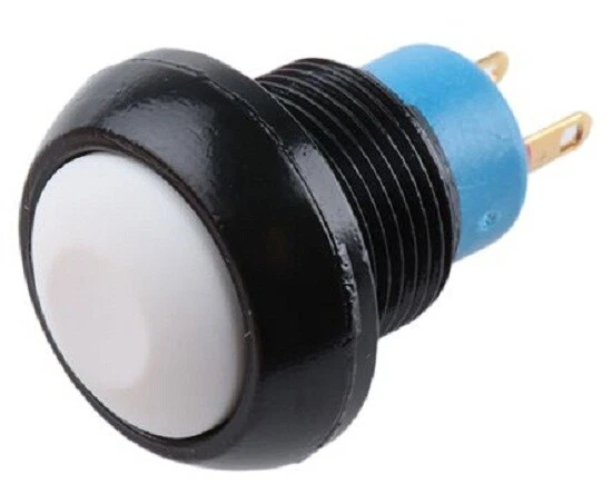 APEM PUSH BUTTON SWITCH 5A Momentary SPST IP67, Panel Mount, Solder ...