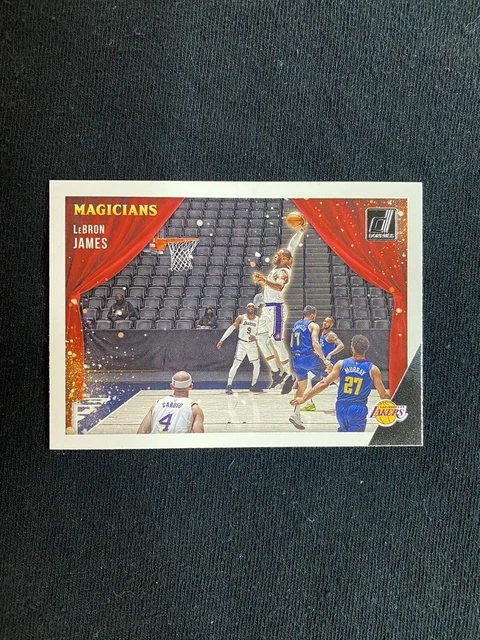 2021-22 DONRUSS LEBRON James Magicians carte d'insertion #3 Los Angeles ...