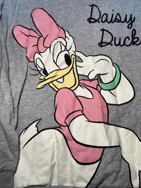 PRIMARK DISNEY LADIES Daisy Duck Grey Sweatshirt Size XS 6-8 £3.31 ...