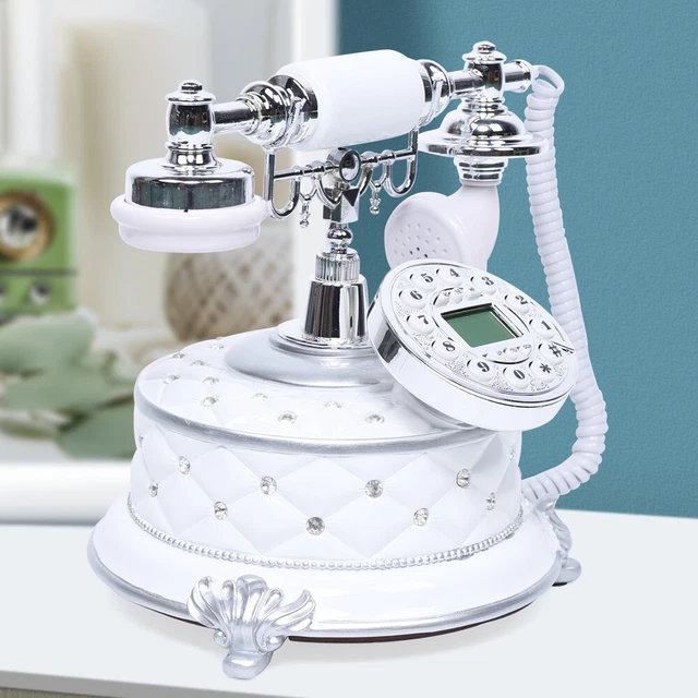 VINTAGE TELEFON RETRO Festnetztelefon Haustelefon Nostalgie Tischdeko ...