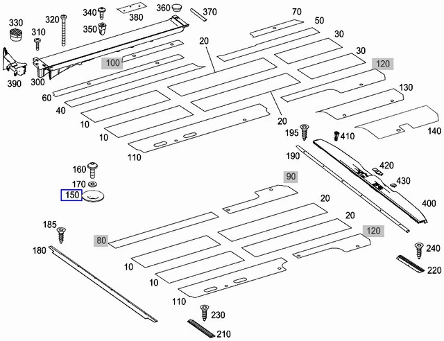 MERCEDES VAN CARGO Load Floor Anchor Lashing Eye Washer A9068990121 New ...