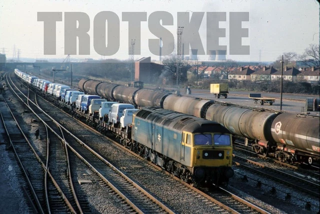 35MM SLIDE BR British Rail Diesel Loco Class 47 47072 Slough 1980 ...