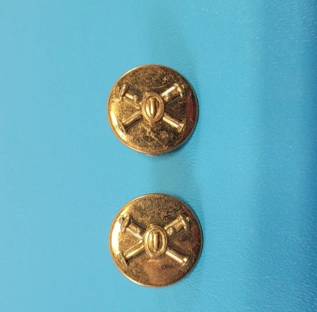 VINTAGE PAIR U.S. Military Army Coast Artillery Collar Pins Medal ...
