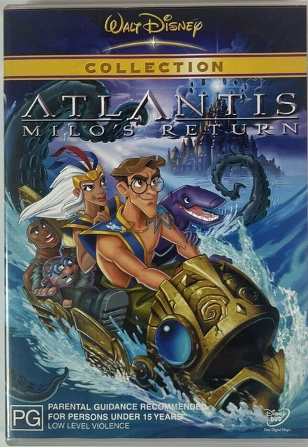 ATLANTIS MILOS RETURN DVD Animated Family Movie Walt Disney Collection ...