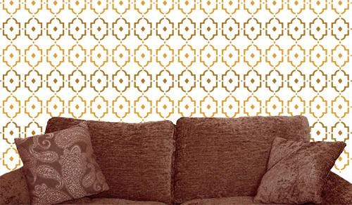 MOROCCAN PANEL BORDER Stencil Template Hoeme Decor Paint Furniture ...