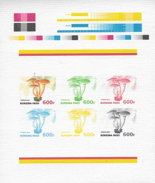 PIANTE FUNGHI FUNGO Ceppo Miele Armillaria Melea Imperf Prova MNH EUR ...