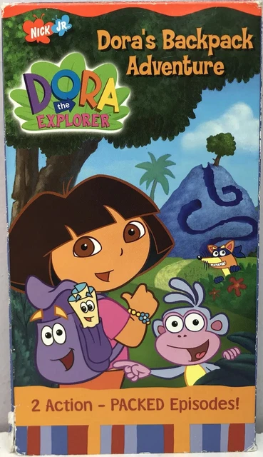 NICKELODEON DORA THE Explorer Backpack Adventure VHS Video Tape Nick Jr ...