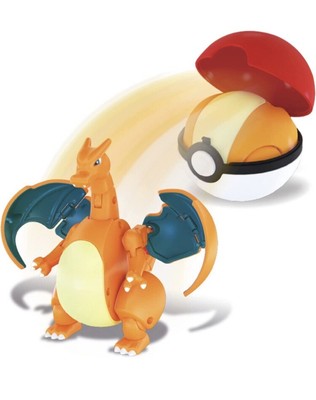 POKEMON NEW CHARIZARD Classic Pokeball Morph Transforming Figure Rare ...