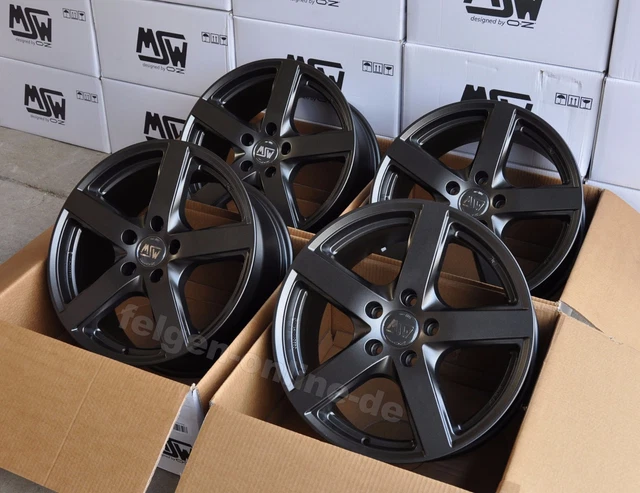 MSW 55 DARK grey 4 Felgen 17 Zoll für VW Golf VII Golf 7 mit ABE ...