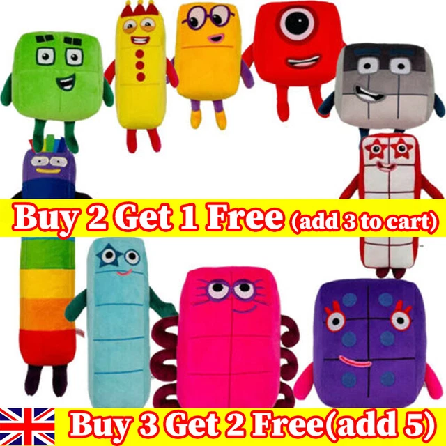 NUMBERBLOCKS PLUSH TOYS Educational Stuffed Number Blocks Doll Toys ...