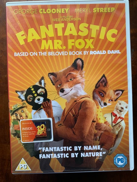 FANTASTIC MR FOX DVD 2009 Roald Dahl Family Movie w/ George Clooney ...