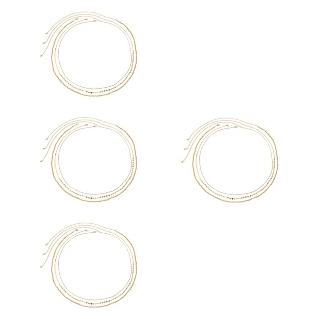 4 SETS WAIST Belt Belly Chains Chain Metal Waist Jewelry £20.99 ...