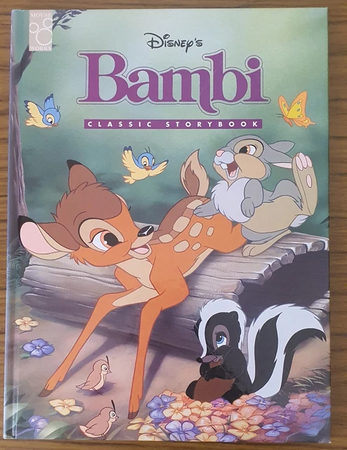 1997 BAMBI DISNEY Classic Story book Collection Large Hardcover $25.00 ...