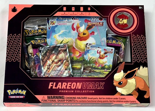 POKEMON VAPOREON JOLTEON Flareon VMAX Premium Collection Boxes, New ...