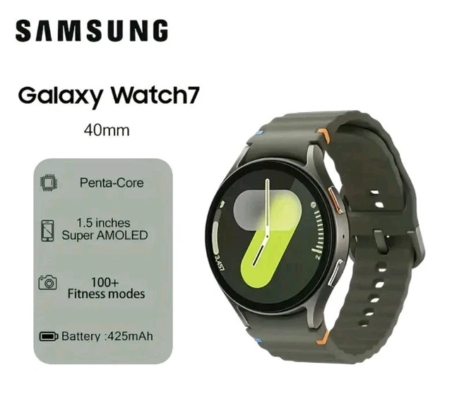 SAMSUNG GALAXY WATCH 7 SM L300 40mm 32GB Bluetooth Smartwatch NEU Grün ...