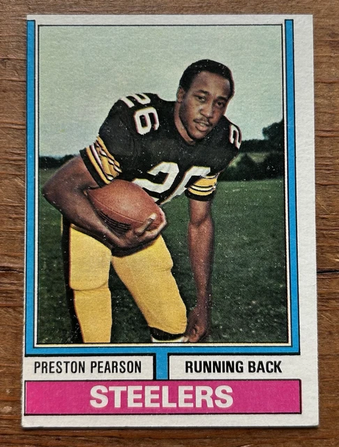 PRESTON PEARSON 1974 Topps card #452 EX Pittsburgh Steelers NFL $1.39 ...