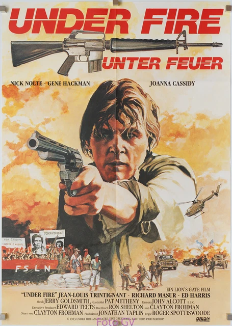 PLAKAT UNDER FIRE 1983 Nick Nolte, Gene Hackman, Ed Harris EUR 6,00 ...