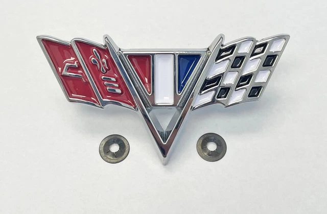 64-67 CHEVY II Camaro Chevelle Impala Nova Fender Trim V Flag Emblem ... 64-67 CHEVY II Camaro Chevelle Impala Nova Fender Trim V Flag Emblem ...