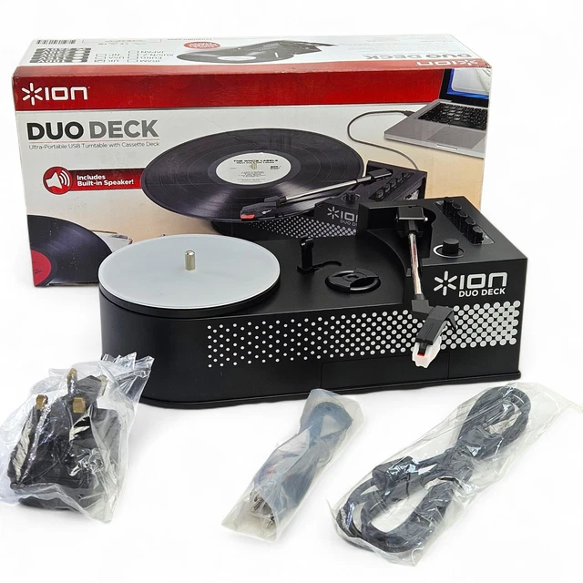 ION AUDIO DUO Deck USB Turntable / Cassette Deck – Unused in Box, No ...