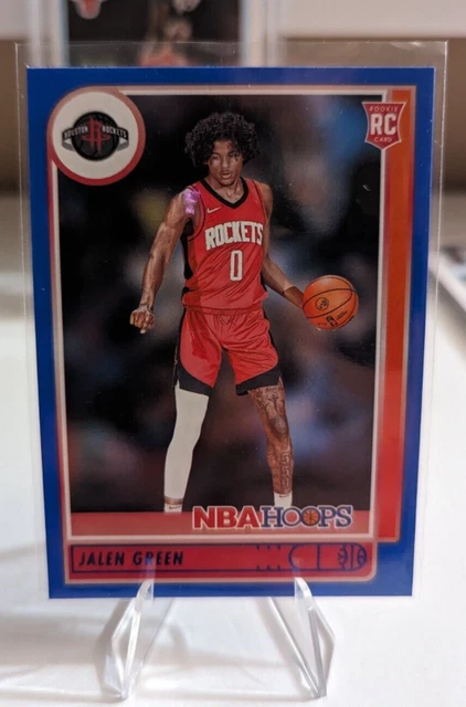 2021-2022 JALEN GREEN NBA HOOPS BASKTEBALL BLUE Rookie Card (RC ...