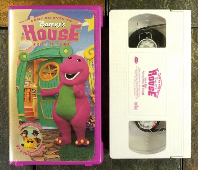 COME ON OVER to Barney's House RARE WHITE TAPE clamshell case 2000 VHS ...