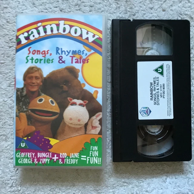RAINBOW SONGS RHYMES Stories & Tales Vhs Pal, Rod Jane Freddy Zippy ...