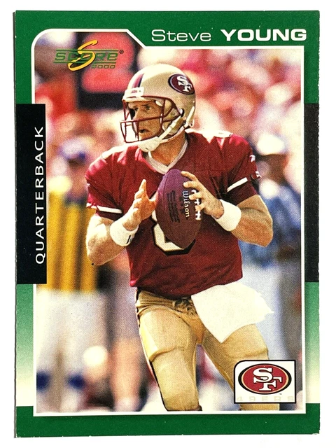 CARTE DE FOOTBALL HALL OF FAMER STEVE YOUNG San Francisco 49ers 2000 ...