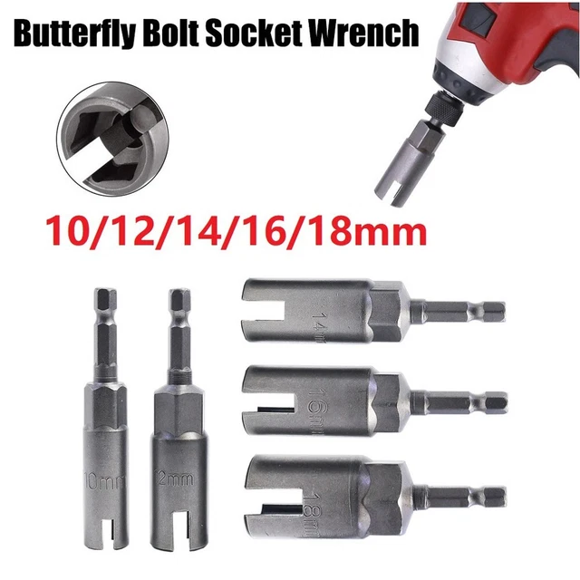 CONVENIENT WING NUT Socket Screwdriver for Versatile Installation Grey ...