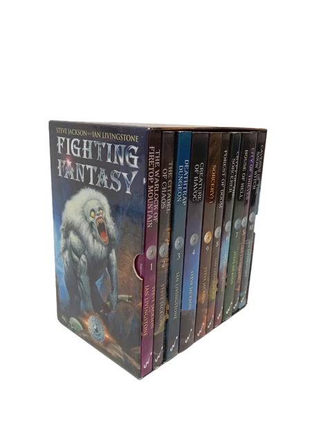 FIGHTING FANTASY VOLS 1 to 10 Boxed Set Steve Jackson And Ian ...
