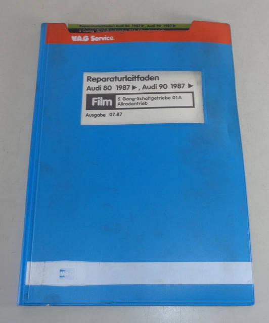 WERKSTATTHANDBUCH MICROFICH AUDI 80 90 B3 Typ 89 Quattro Getriebe 01A ...
