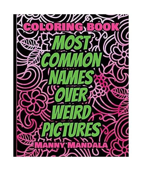 COLORING BOOK - Weird Words over Weird Pictures - Trace, Paint, Draw ...