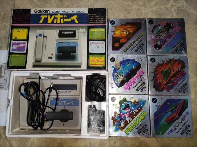 HOLY GRAIL JAPAN Console Gakken Compact Vision TV Boy + 6 Games Full ...