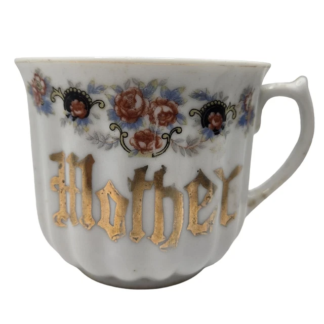 VINTAGE MOTHER CUP Teacup Occupied Japan Mom 1940s Mug Flowers £10.01 ...