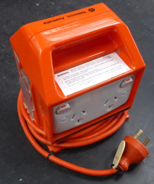 ELECTRICAL SAFETY RCD ELCBR Clipsal Bodyguard Portable 4 way power ...