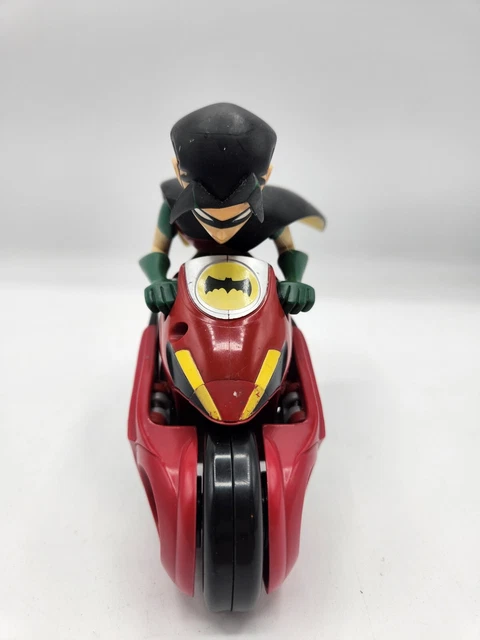 THE BATMAN ANIMATED Series Modellino Robin & Bike Vehicle di DC Comics ...