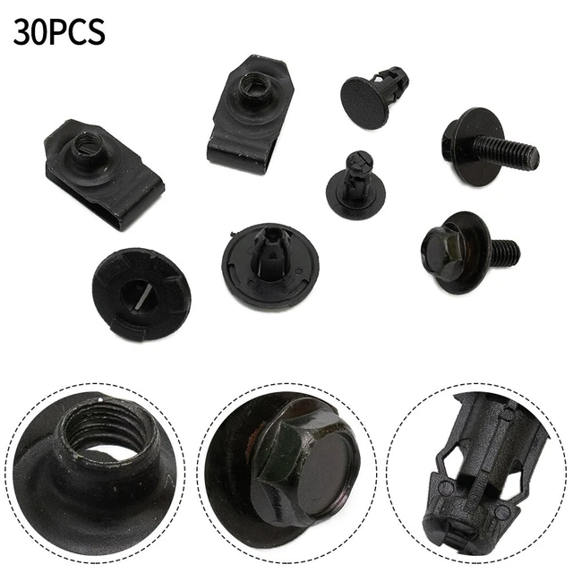 HIGH QUALITY GUARD Clips Bolts Replacement 30Pcs/Set Engine Undertray ...