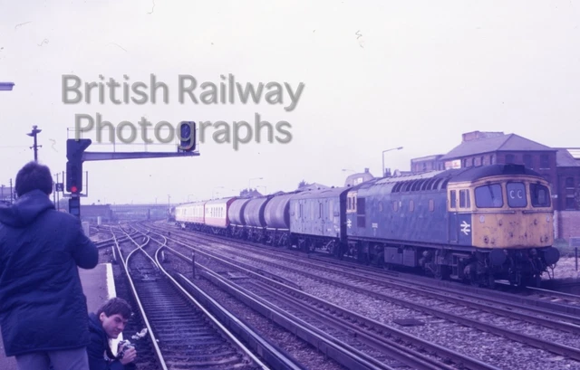 35MM SLIDE BR British Railways Diesel Loco 33012 Class 33 at Eastleigh ...