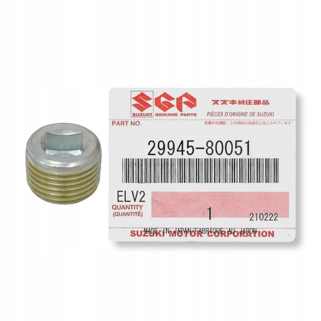 SUZUKI JIMNY VITARA Sj Genuine Gearbox Plug Bung Oil Filler 29945-80051 ...