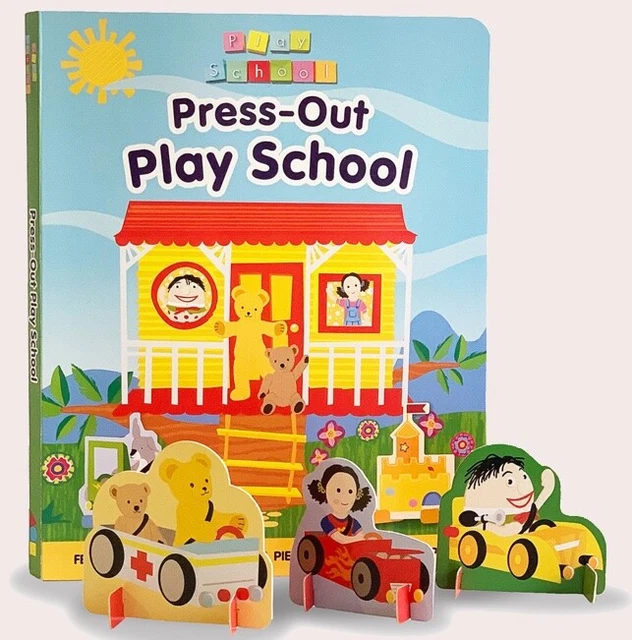 NEW - ABC KIDS Press Out PLAY SCHOOL Activity Book Board Book - FREE ...