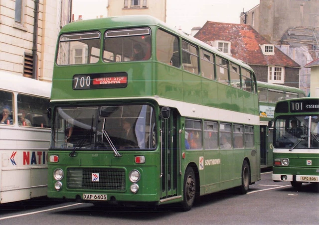 COLOUR BUS PHOTO - Double Decker Bus - Route 700 to Brighton SOUTHDOWN ...