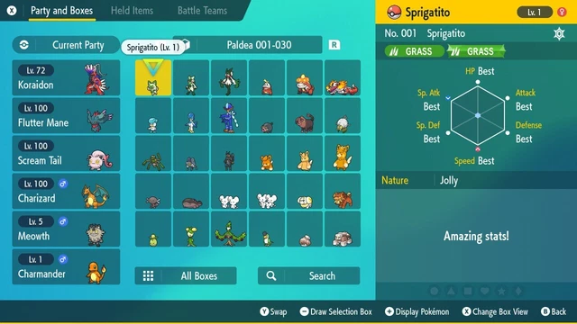 POKEMON SCARLET VIOLET Full Gen 9 Dex All New 115 Paldea Forms EUR 27 ...