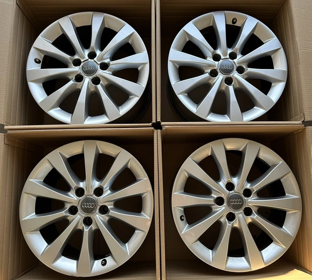 4x Audi A3 A4 A5 A6 Alufelgen 8x 17 Zoll 5x112 Et39 4g0601025ag S Line