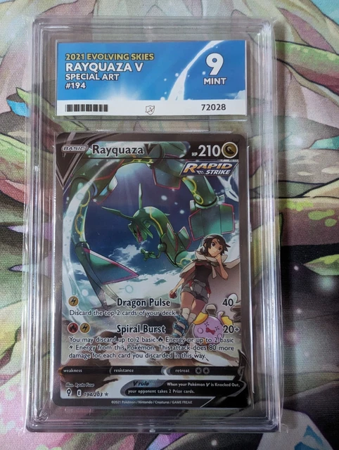 POKEMON - RAYQUAZA V Special Alt Art - Evolving Skies 194/203 - Mint Ace 9 EUR 9,94 - PicClick IT