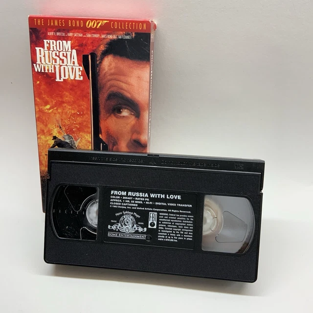 FROM RUSSIA WITH LOVE (VHS Tape, 1963) The James Bond 007 Collection ...