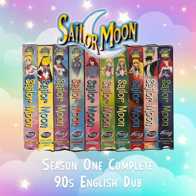 SAILOR MOON SEASON 1 Complete VHS Set [Volumes 1 - 10] 90s English Dub ...