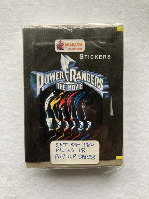 POWER RANGERS, THE Movie, Merlin, 180 Stickers + 18 Pop Up Cards ...